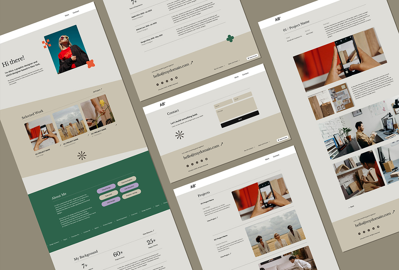 極簡北歐風｜作品集模板｜Framer | lnlstudios 絕對值研究所